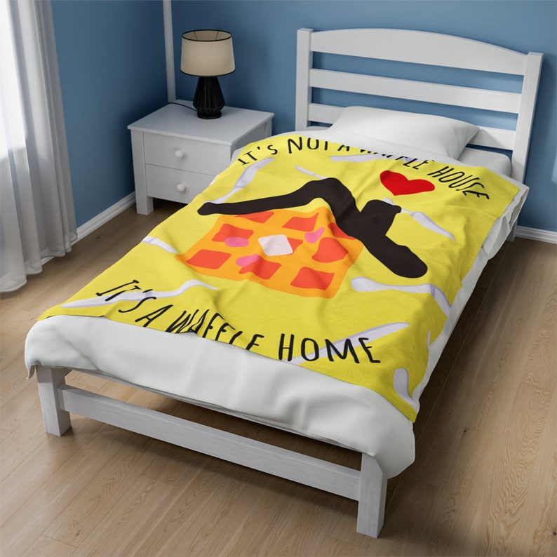 It's Not a Waffle House It's a Waffle Home Plush Microfiber Blanket - Etsy