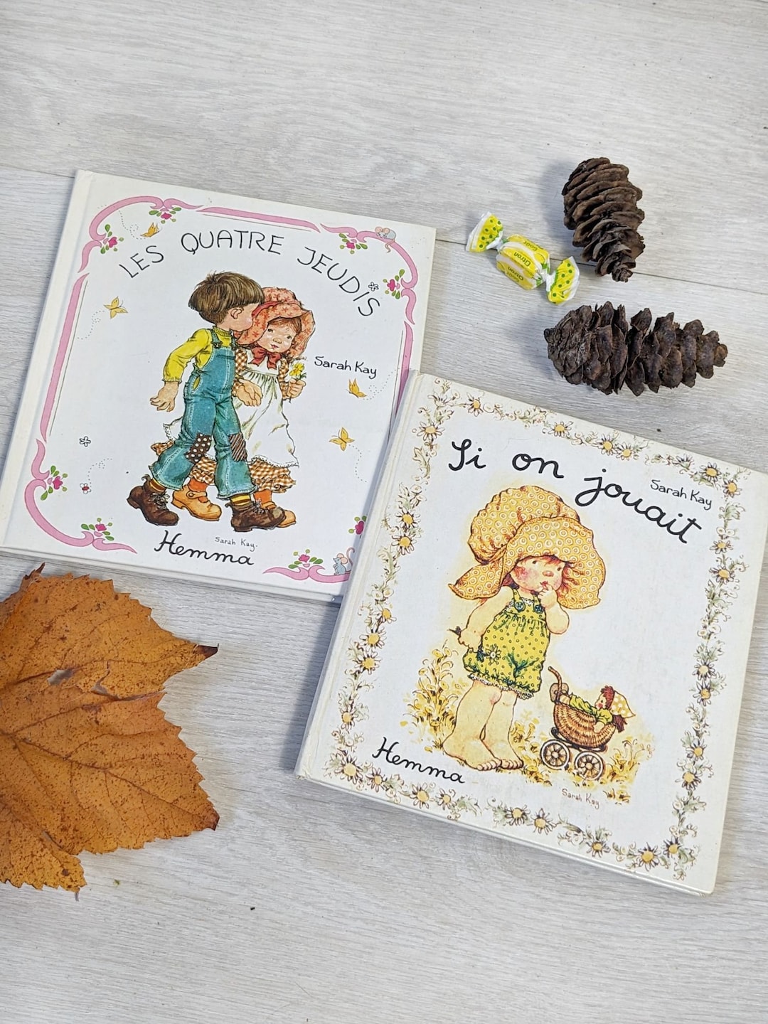 Two Vintage Sarah Kay Books 1978 and 1980 in FRENCH, Illustrated, Hemma ...