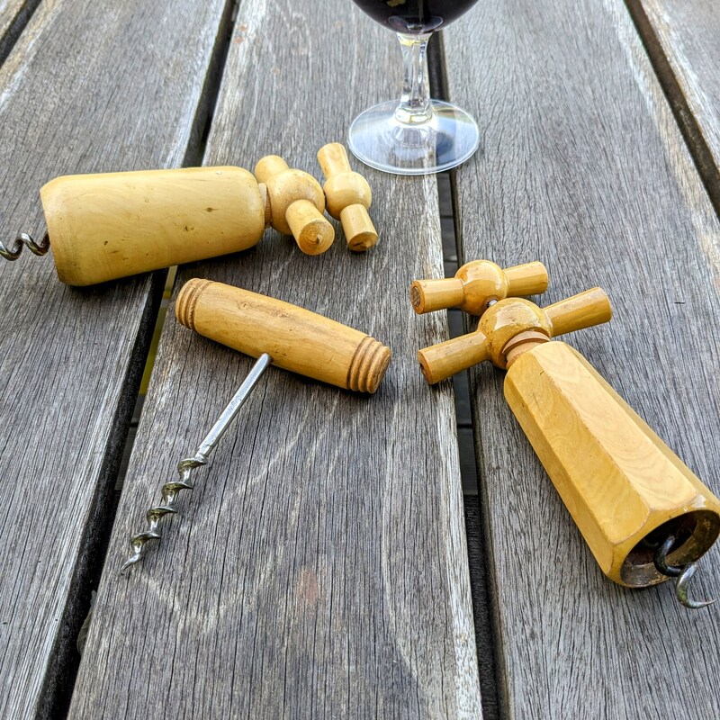 Wooden Corkscrew - Etsy