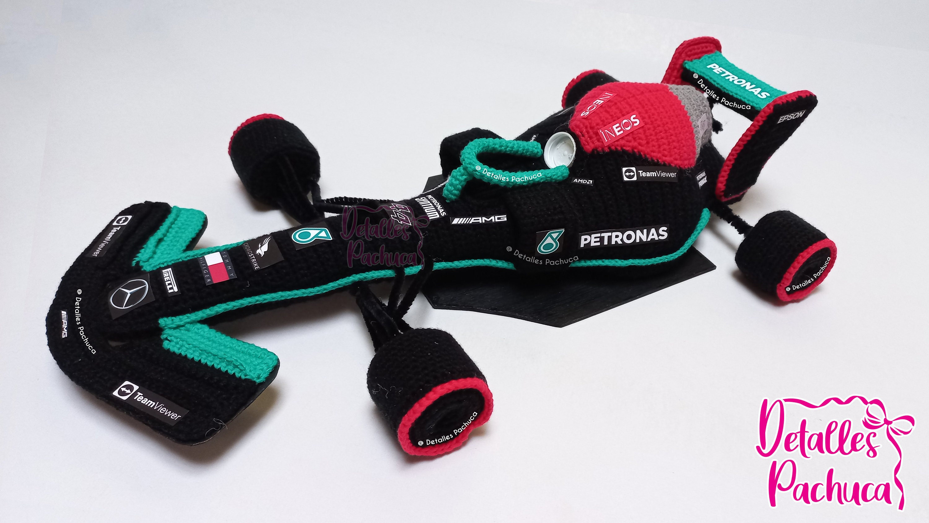 Formula 1 F1 Car Mercedes W12 Lewis Hamilton Crocheted Knitted | Etsy