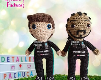 Charles Leclerc Ferrari F1 Formula 1 Racing Driver Crochet Plushie Doll ...