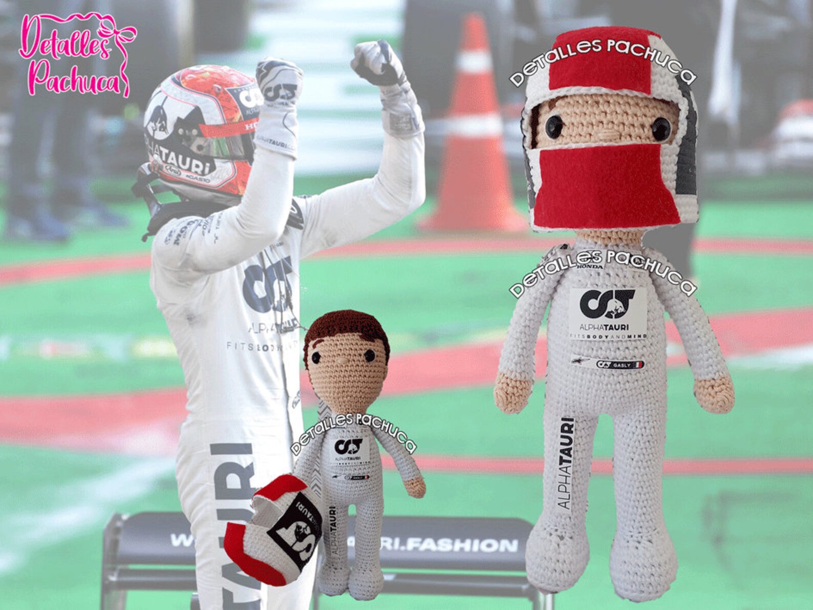 Pierre Gasly Alpine Alpha Tauri F1 Formula 1 Racing Driver Crochet Doll ...