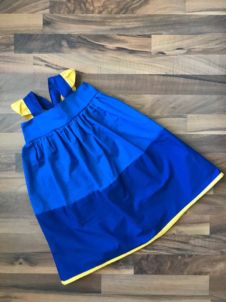Girl's Blue Tang Dress , Girl's Fish Dress , Girl's Fish Costume , Blue ...