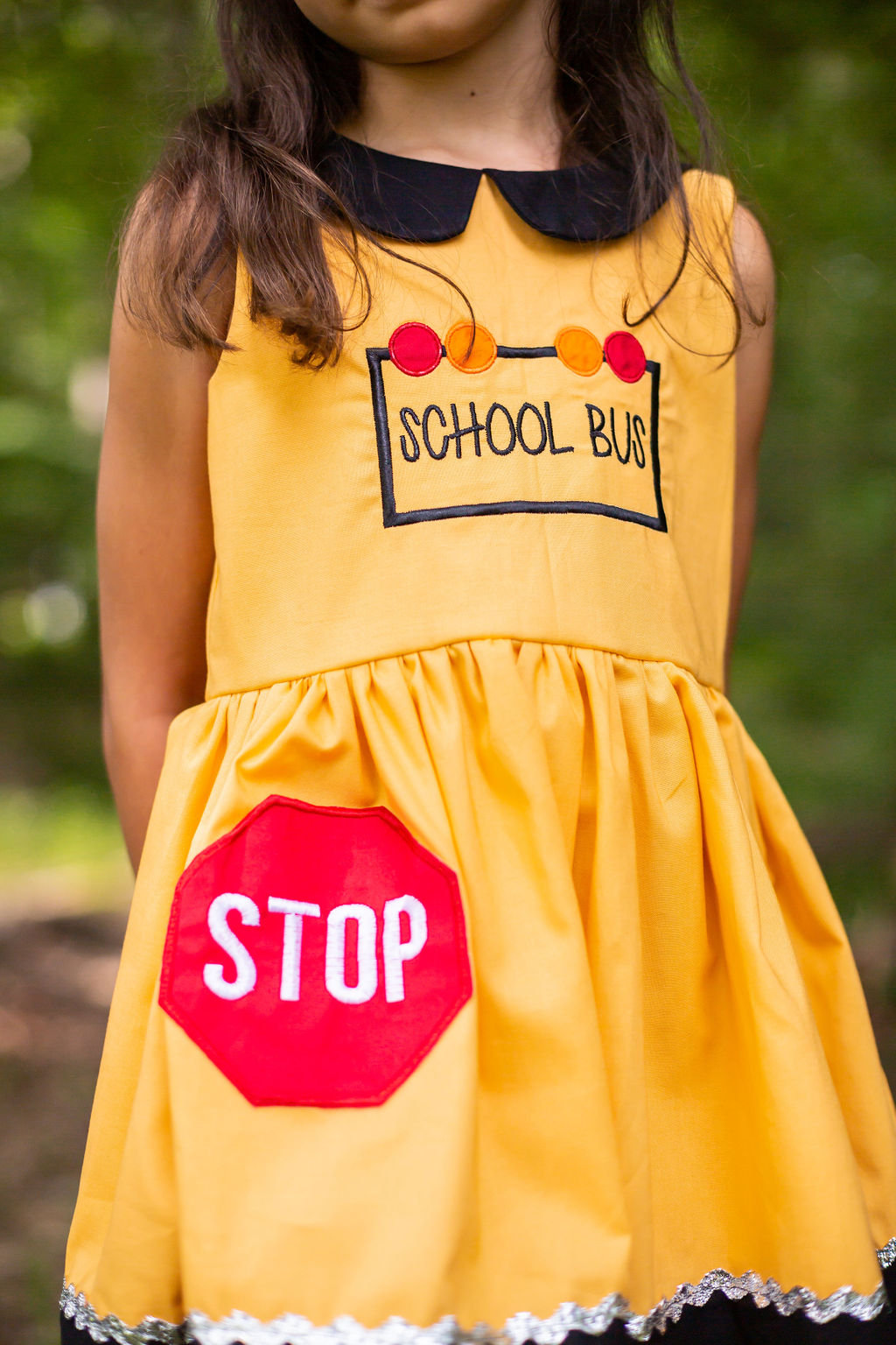 Girls School Bus Dress Girls First Day of School Dress Girls | Etsy