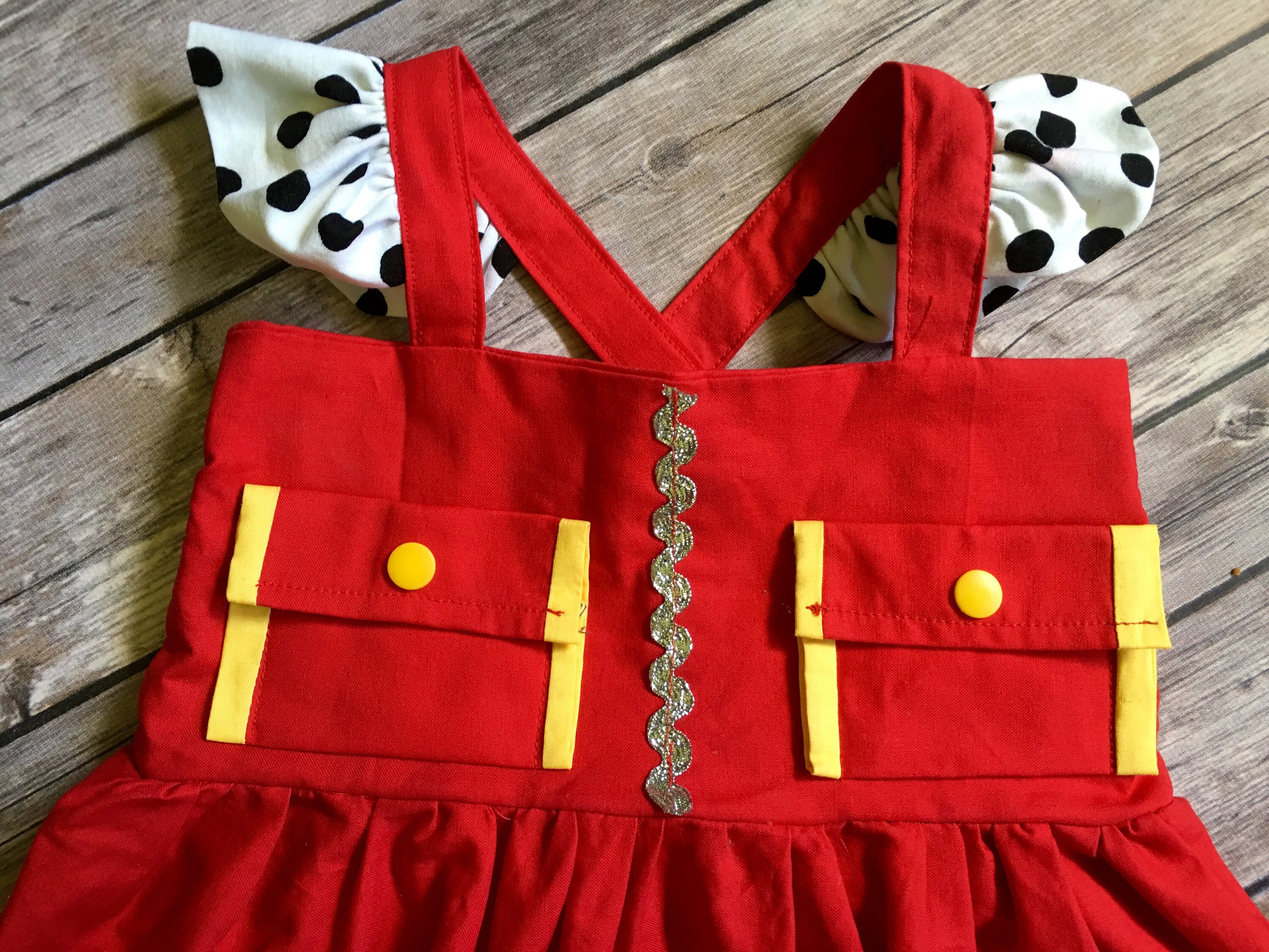 Girl's Fireman Rescue Dog Dress Girl's Fire Rescue | Etsy