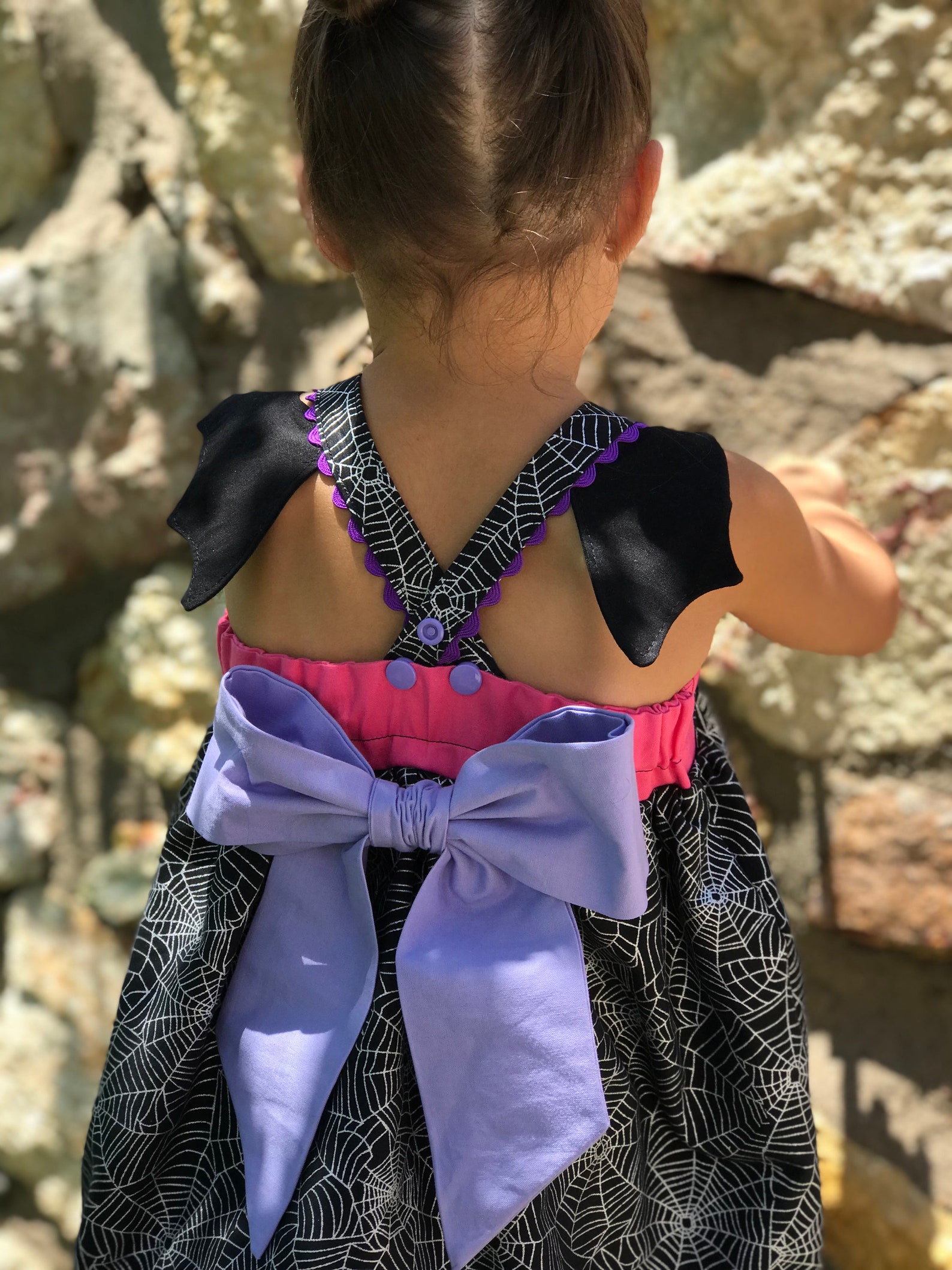 Girl's Vampire Dress Girl's Pink and Purple Vampire | Etsy