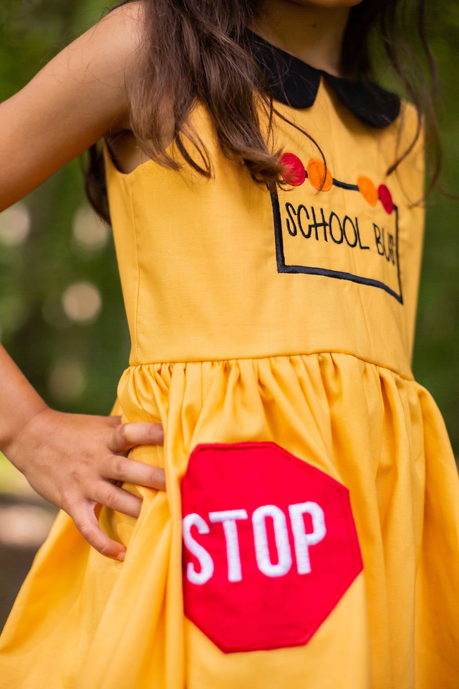 Girls School Bus Dress, Girls First Day of School Dress, Girls ...