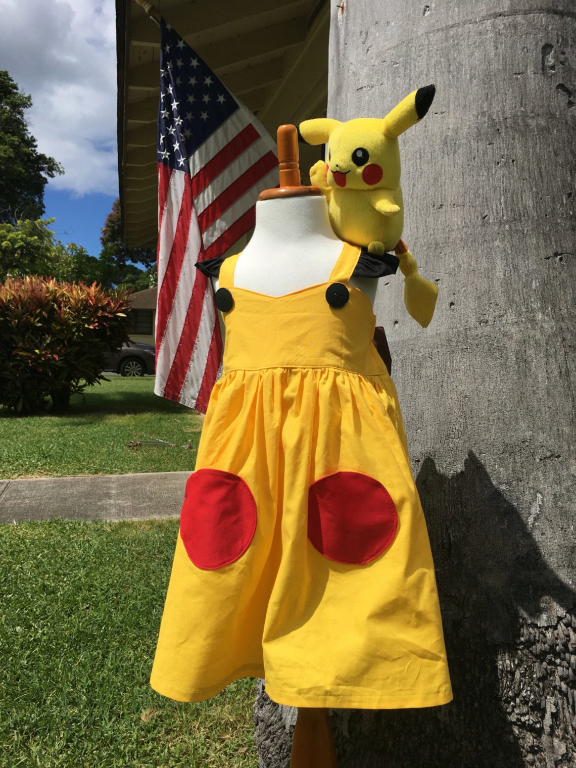 Pikachu Dress Pikachu Costume Pokemon Dress Pokemon | Etsy