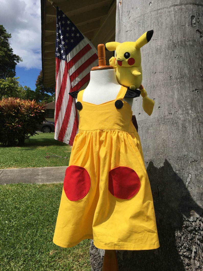 Pikachu Dress Pikachu Costume Pokemon Dress Pokemon | Etsy