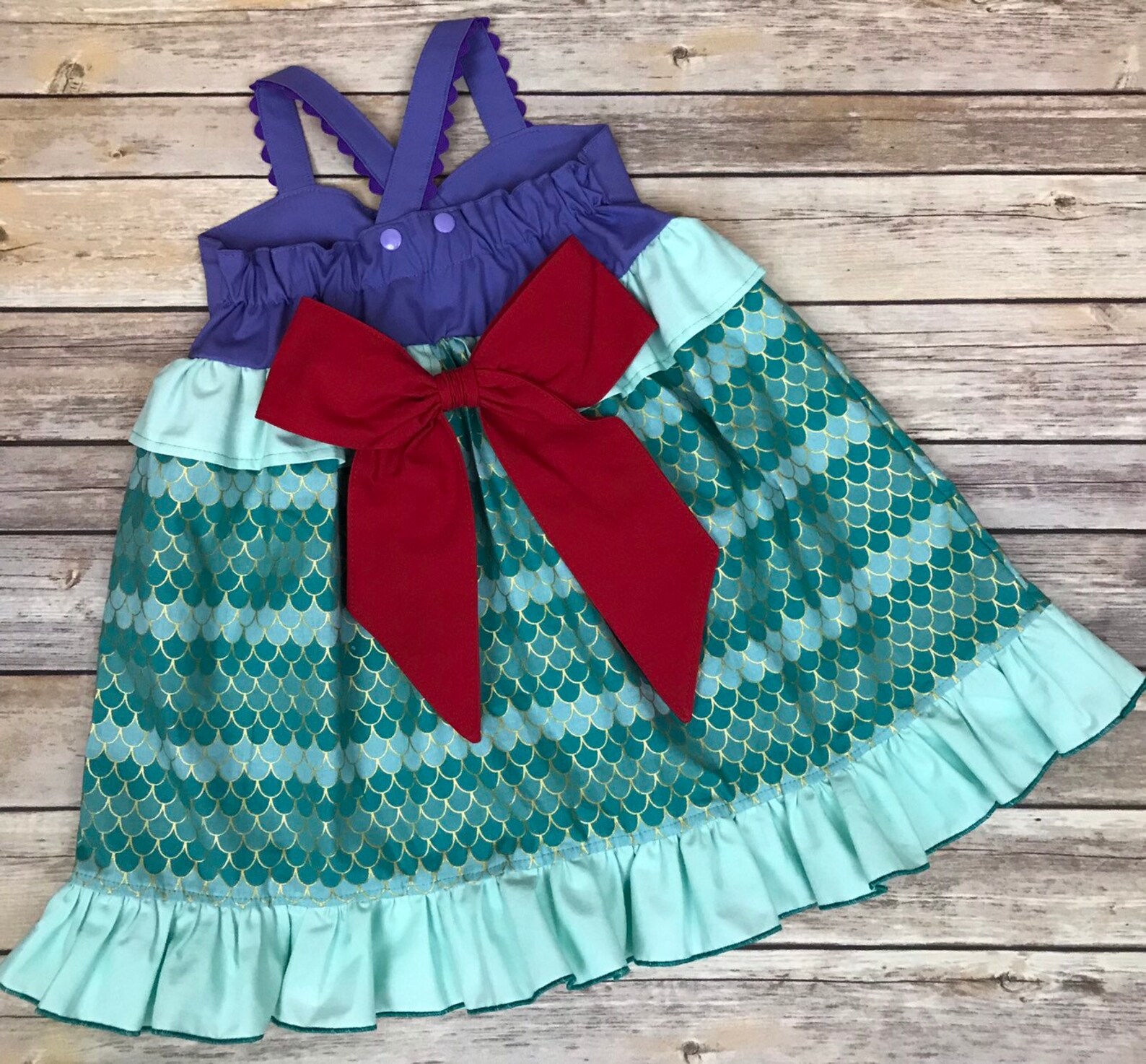 Girl's Mermaid Dress , Girl's Mermaid Costume , A Little Mermaid Dress ...