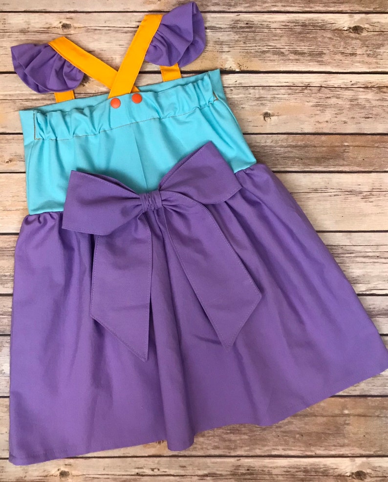 Girl's Rescue Pup Inspired Dress, Purple Cartoon Costume - Etsy
