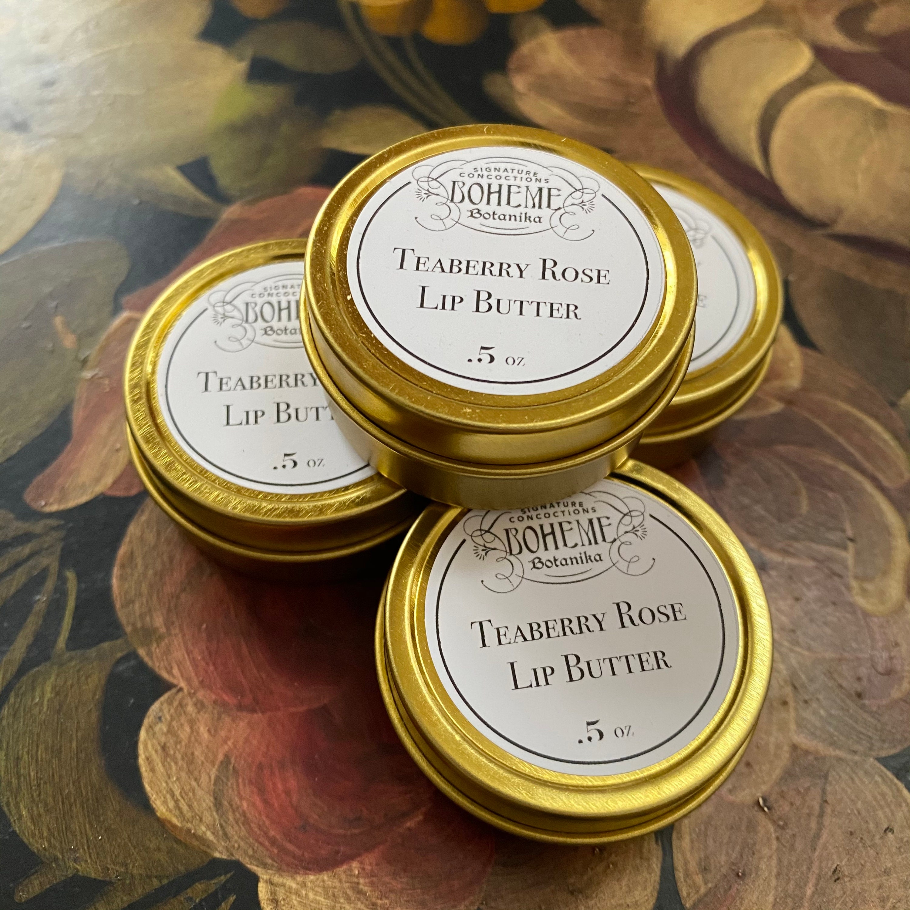 Teaberry Rose Lip Butter — Boheme Botanika