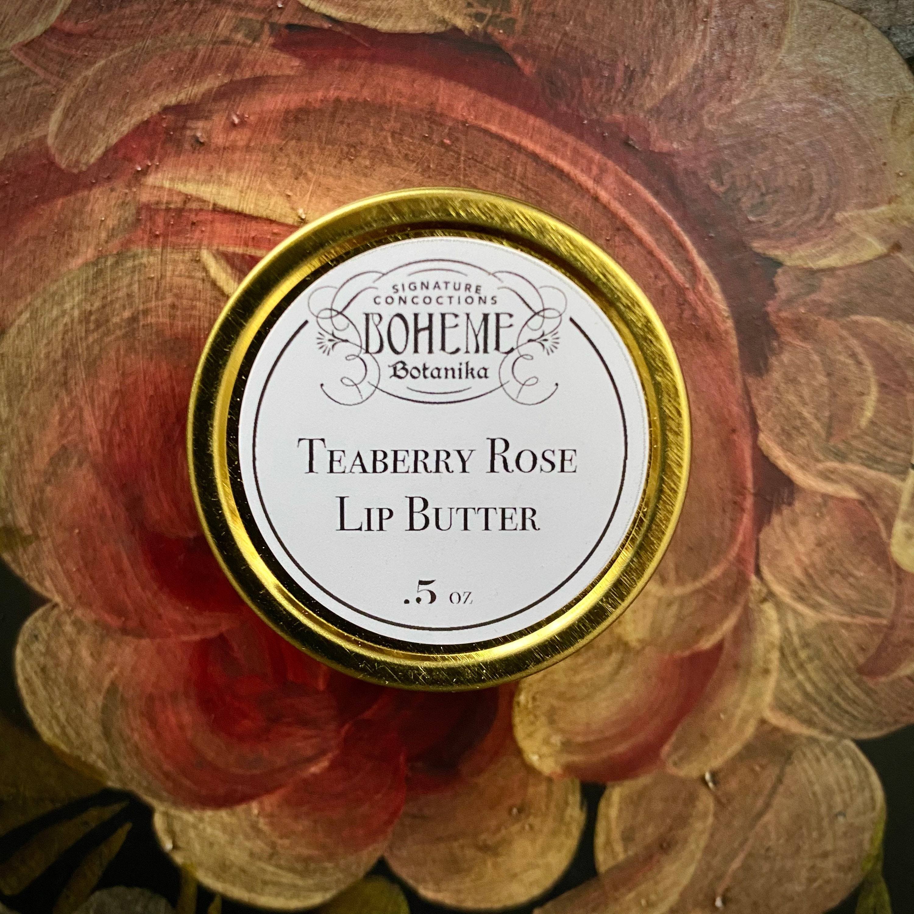 Teaberry Rose Lip Butter — Boheme Botanika