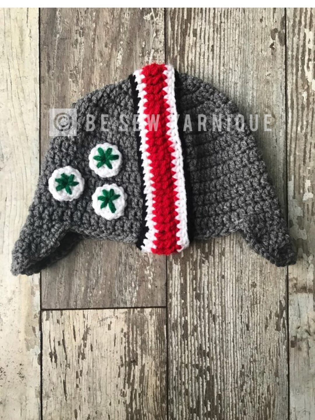 Football Helmet Crocheted Hat Beanie OSU - Etsy