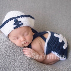 Nautical Sailor Anchor Photo Prop Outfit Set - Etsy