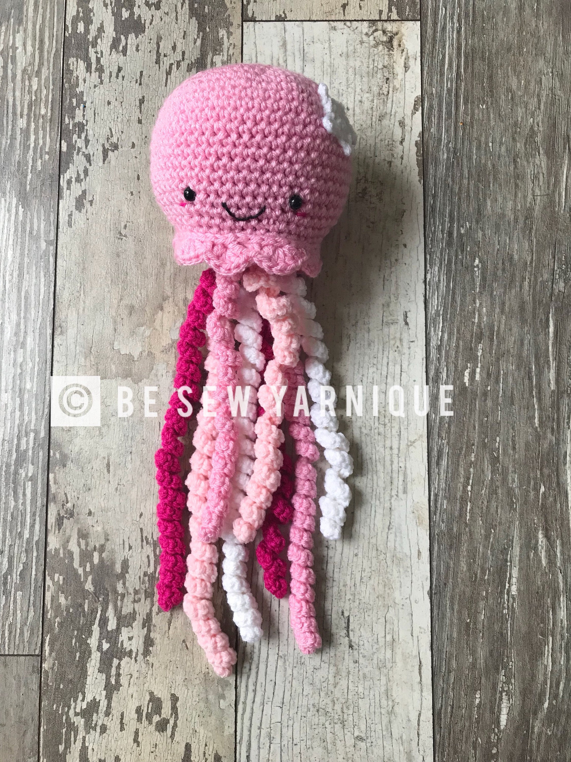 Handmade Crocheted Octopus Jellyfish stuffed animal plushie | Etsy