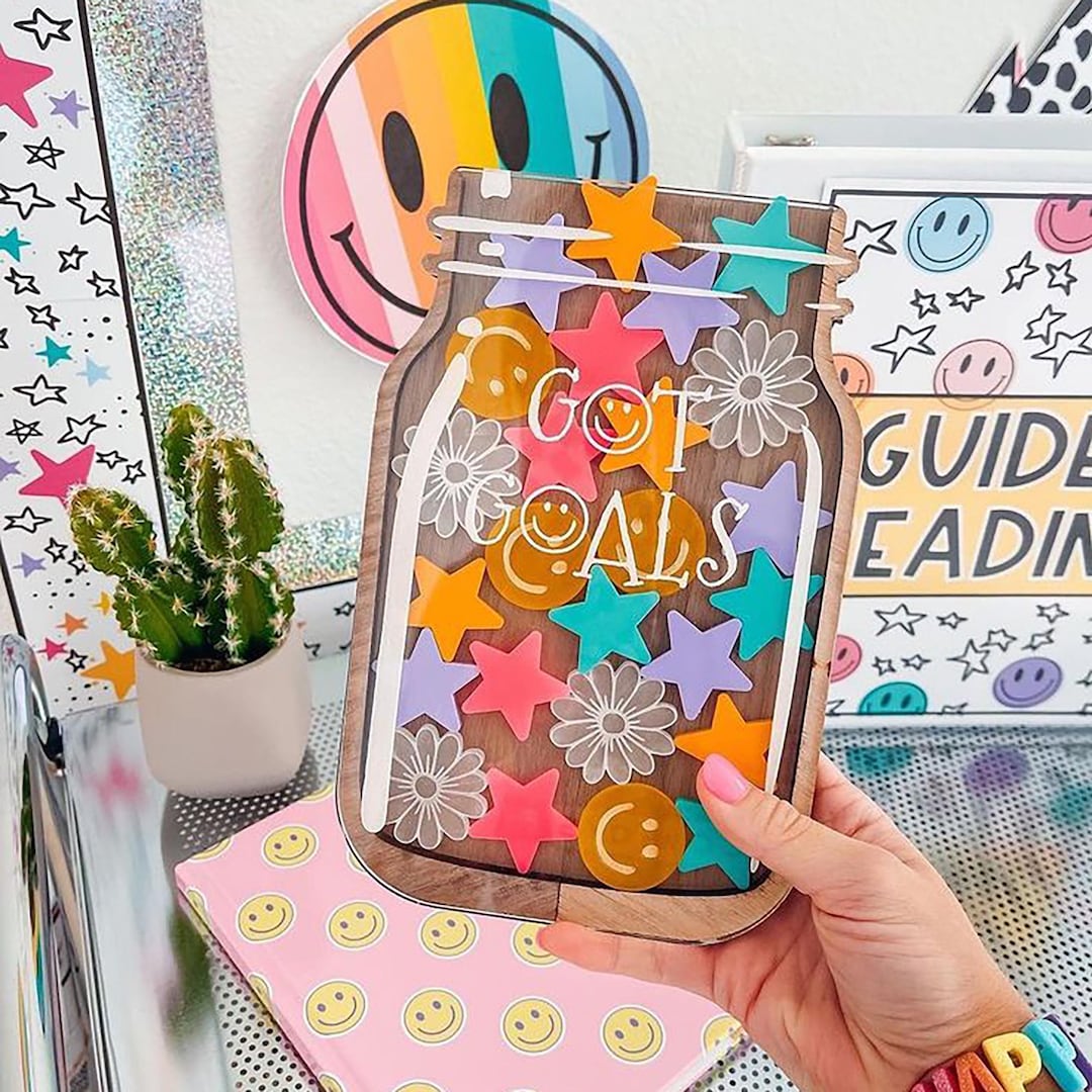 Custom Star Reward Jar Classroom Behavior, Personalized Star Tokens ...