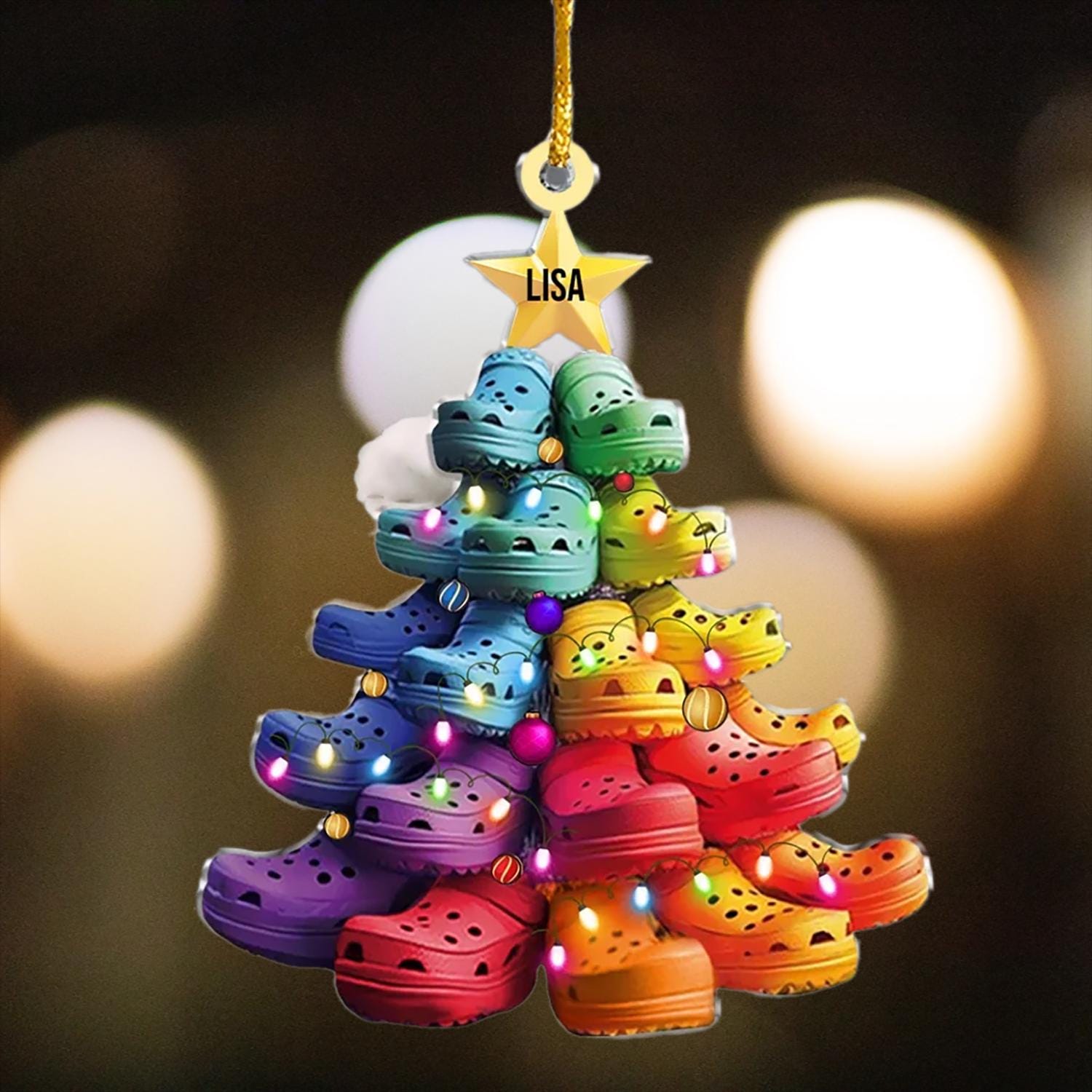 Personalized Crocs Christmas Tree Ornament, Stocking Stuffer, Crocin ...