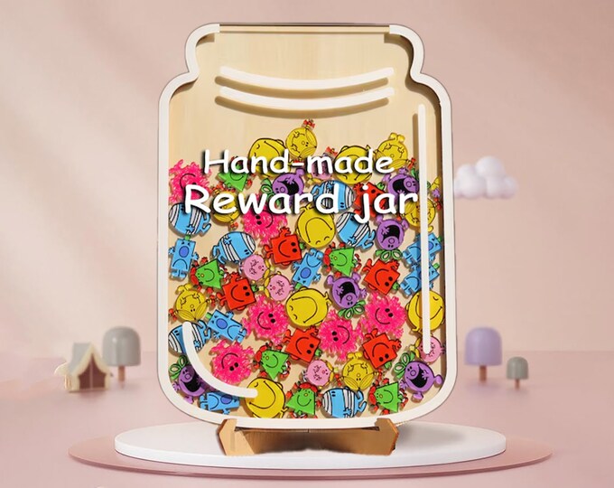 Personalized Tokens Reward Jar, Custom Reward Jar for Classroom ...