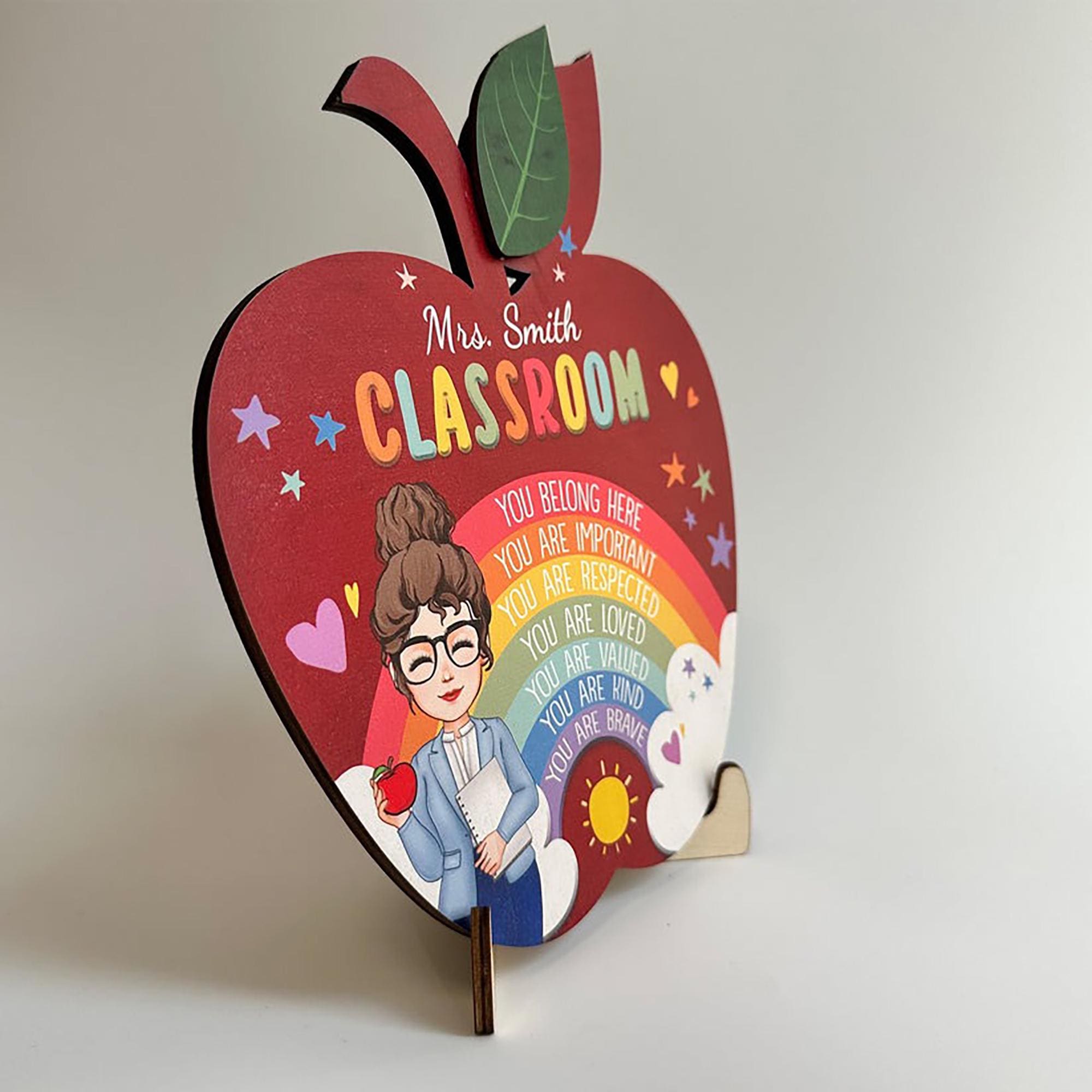 Personalized Teacher Door Sign, Teacher Welcome Back to School Gift ...