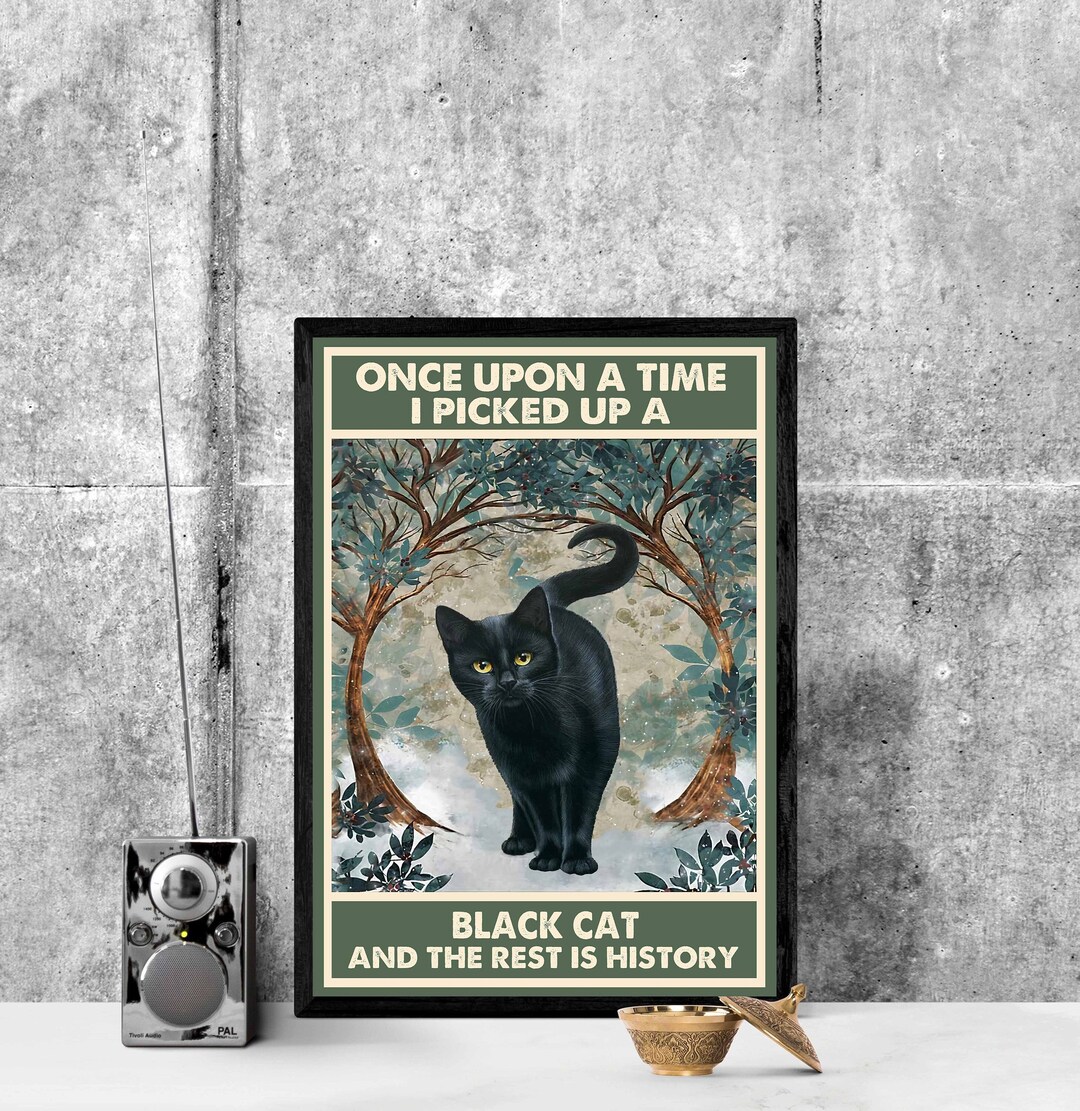 Unframed Once Upon A Time I Pick up A Black Cat and the Rest is History ...