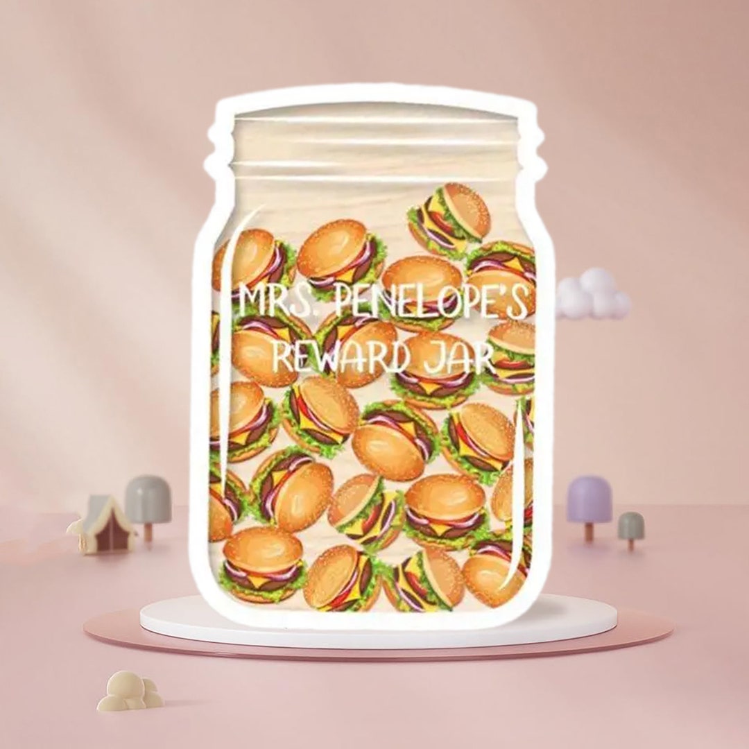 Custom Reward Jar With Tokens, Classroom Reward Jar, Potty Training ...