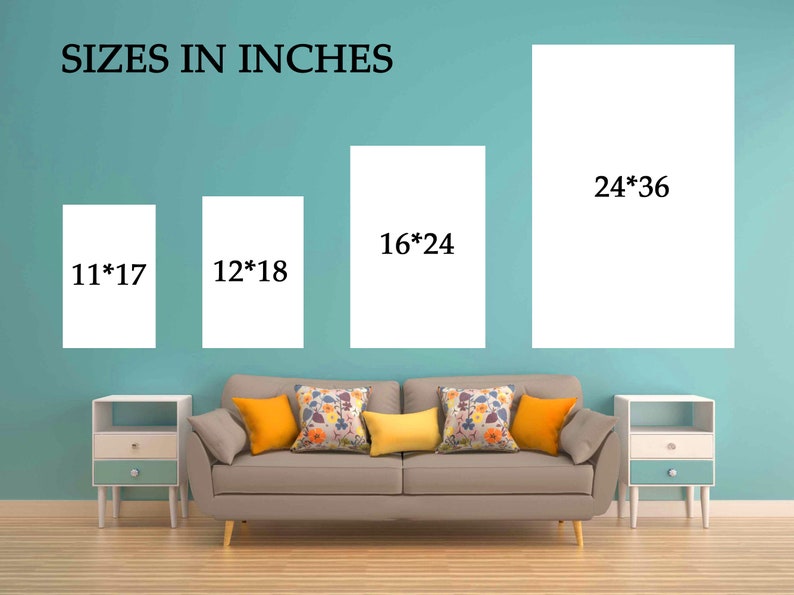 Unframed Godzilla Starry Night Horizontal Poster , Godzilla King of ...