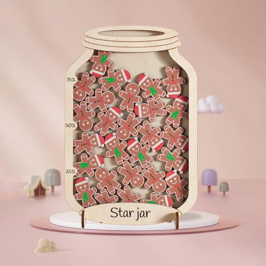 Personalized Christmas Reward Jar With Tokens, Personalized Reward Jar ...