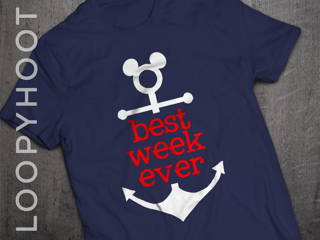 Disney Cruise Shirts "best Week Ever" Mouse Anchor Family Vacation ...