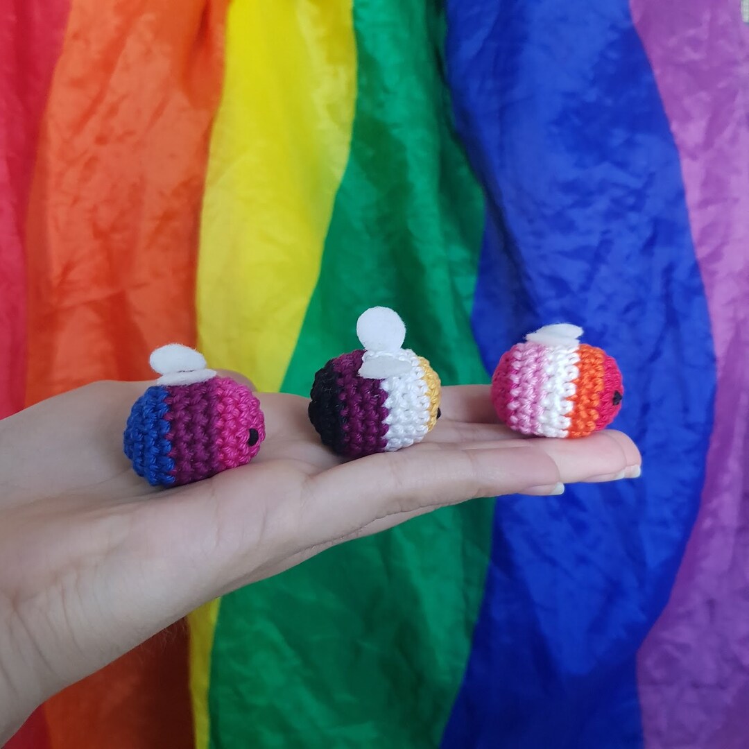 Pride Bees - Bisexual, Lesbian, Nonbinary, Gay, Pansexual, Trans Flag ...