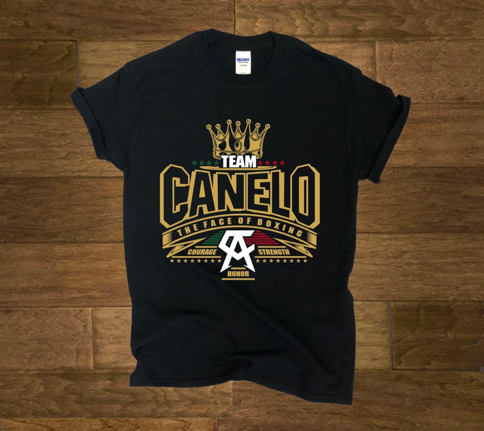 Team Canelo Tshirt, Canelo Red White and Green Unisex Adult Shirt ...