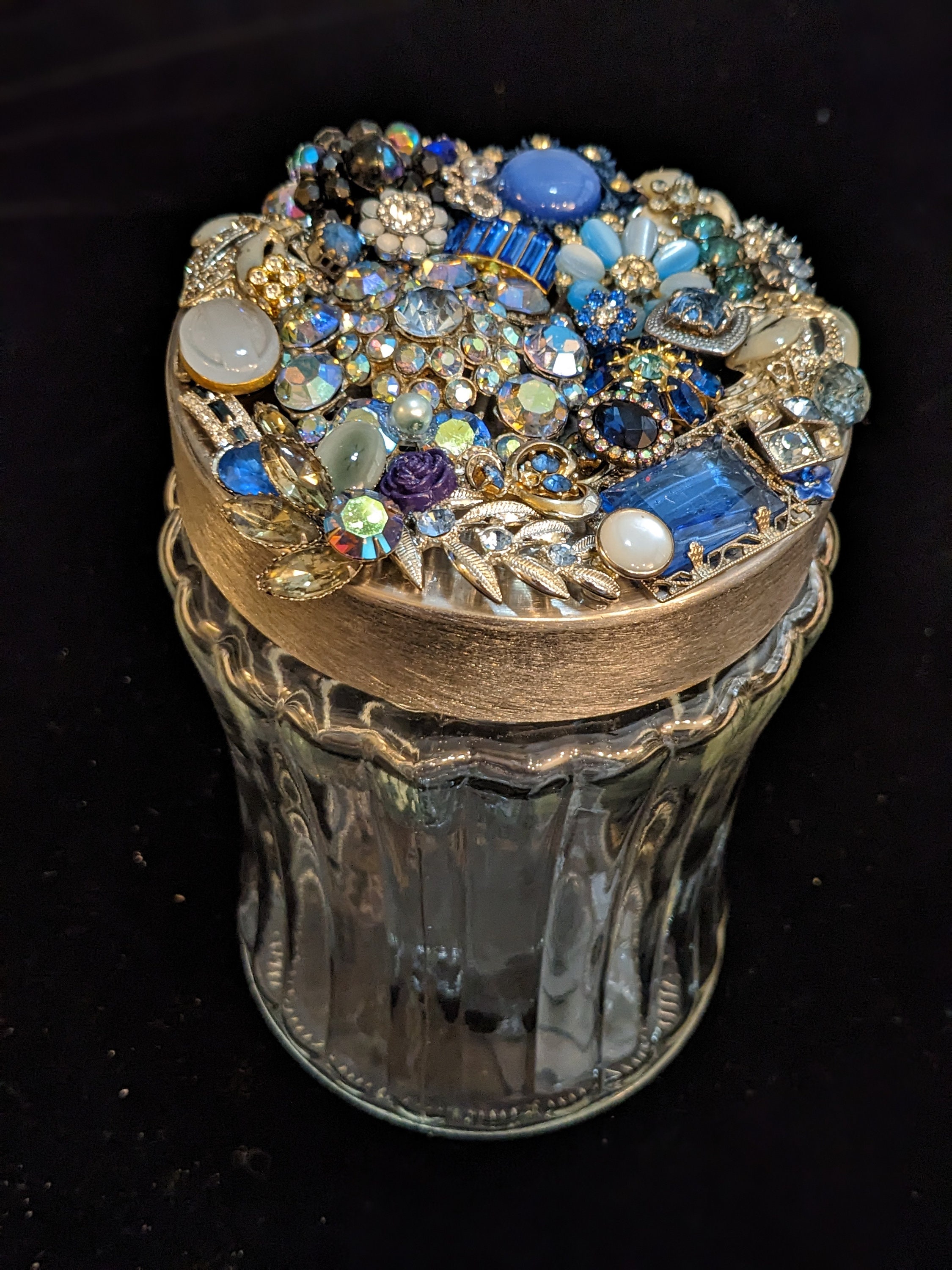 Something Blue.... Wedding Gift.... Amazing Bling Vanity Accessory ...