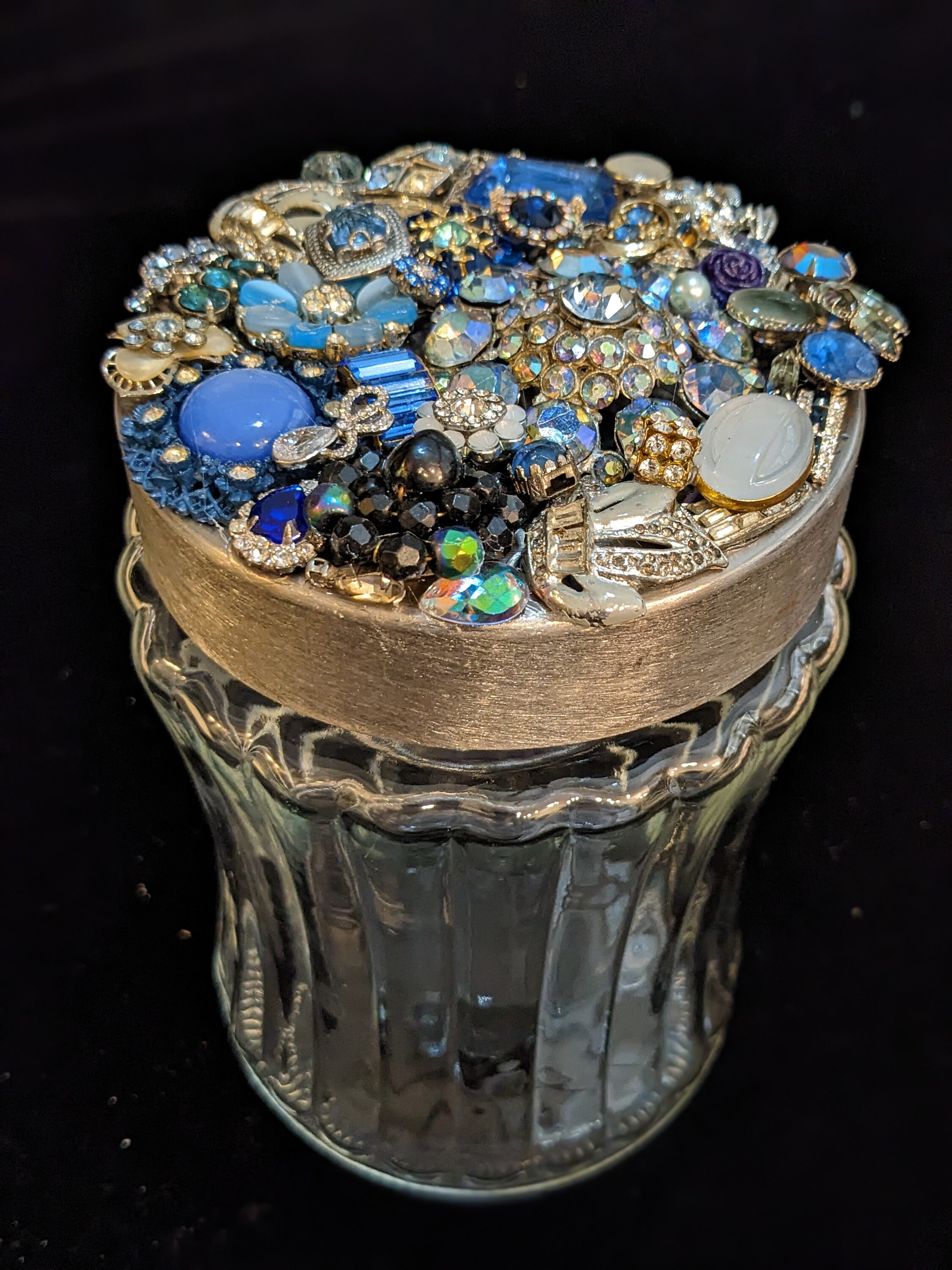 Something Blue.... Wedding Gift.... Amazing Bling Vanity Accessory ...