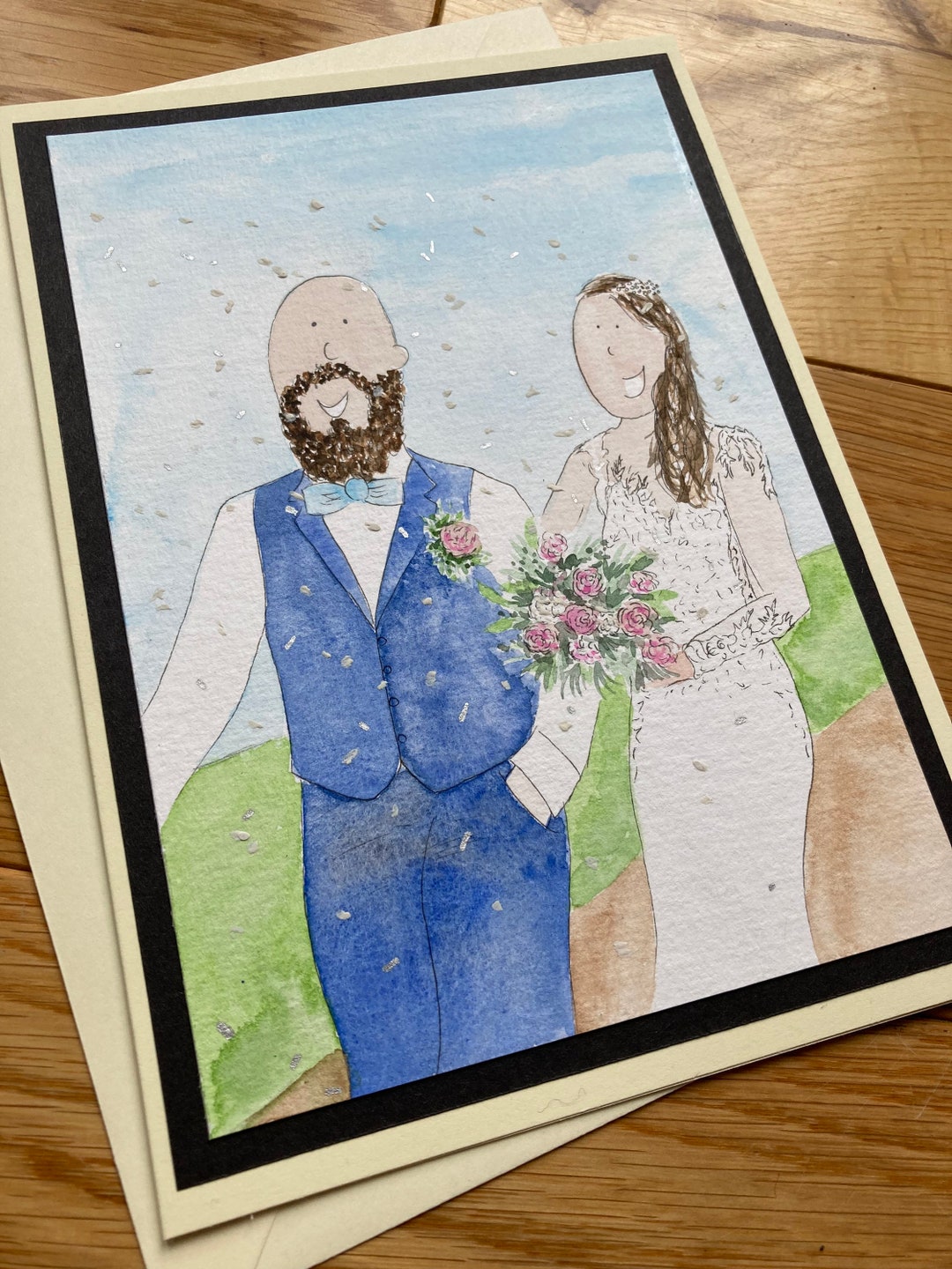 Personalised Wedding Cards, Wedding Portrait, Wedding Illustration ...