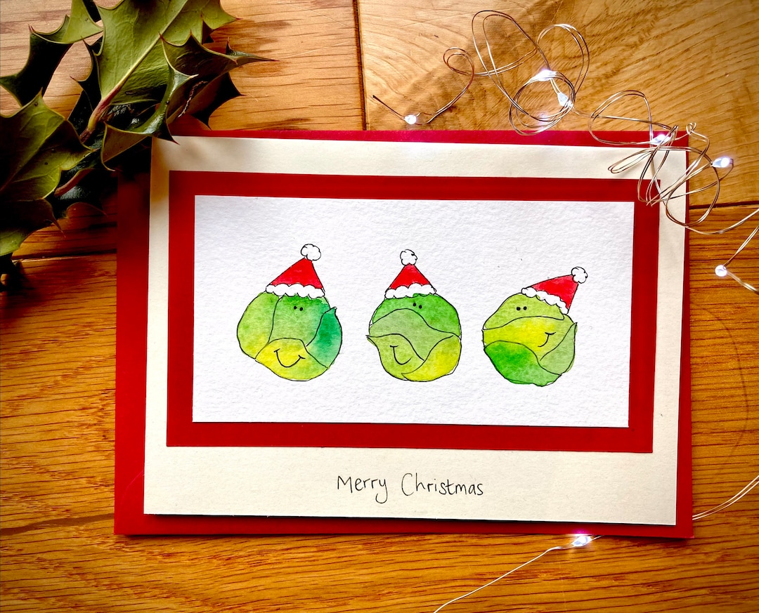 Brussels Sprouts Christmas Cards, Christmas Cards, Brussel Sprout Cards ...