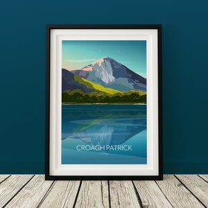 Ireland Print Croagh Patrick Westport Mayo - Etsy UK