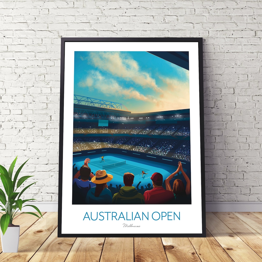 Australian Open Tennis Poster - Rod Laver Arena, Melbourne Park - Etsy