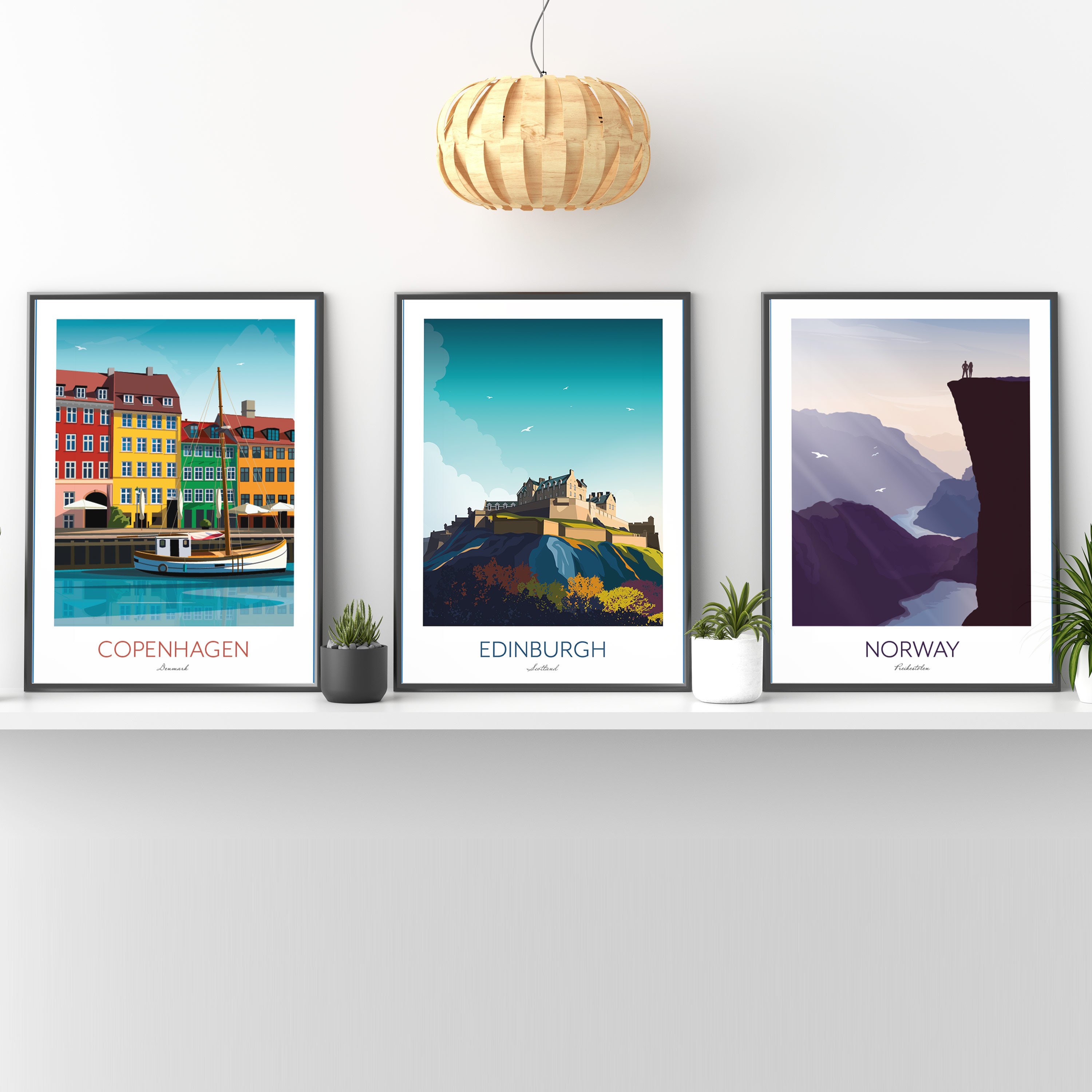 Denmark Print Copenhagen Travel Poster - Etsy UK