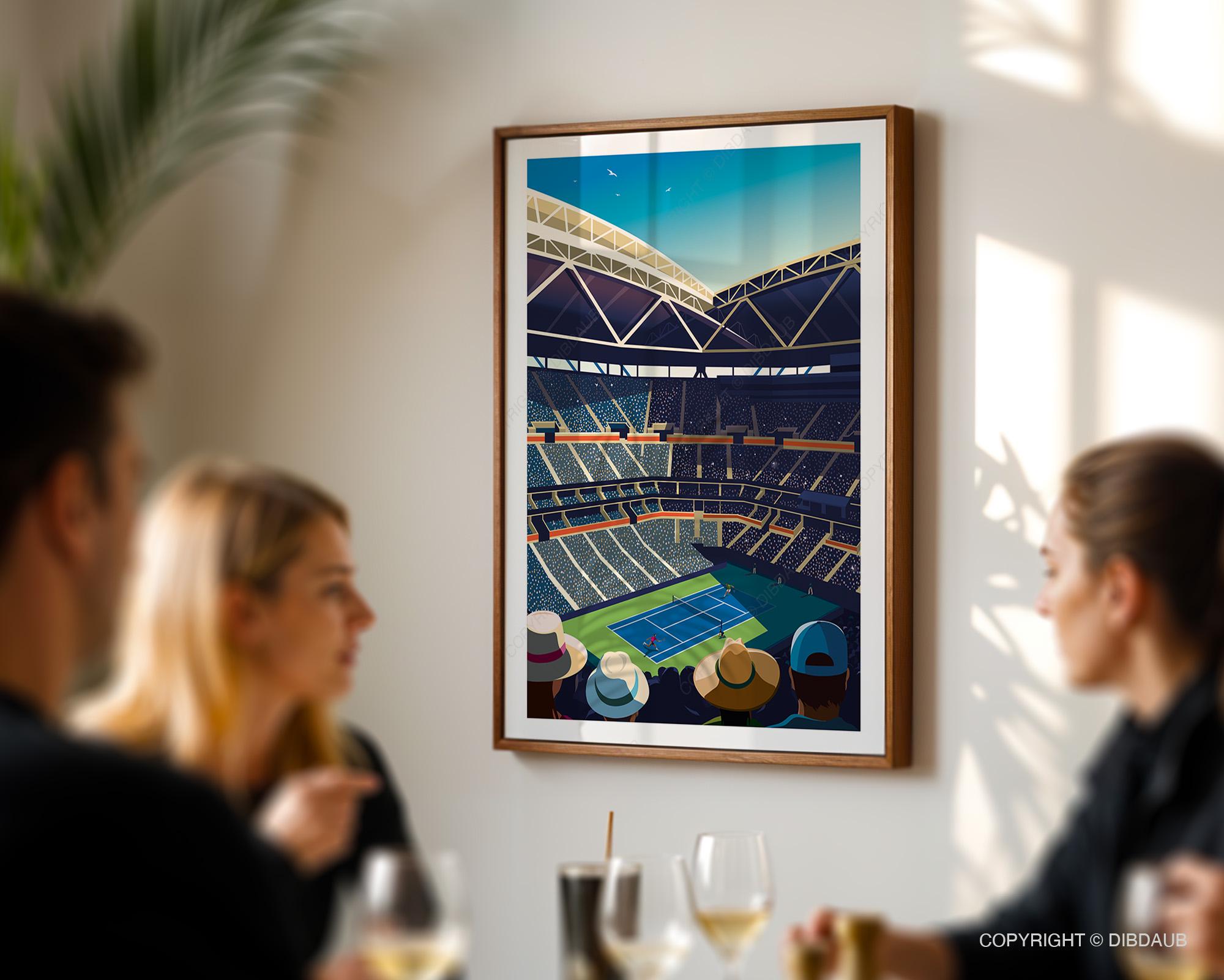 US Open Tennis Print - Queens, New York - Etsy