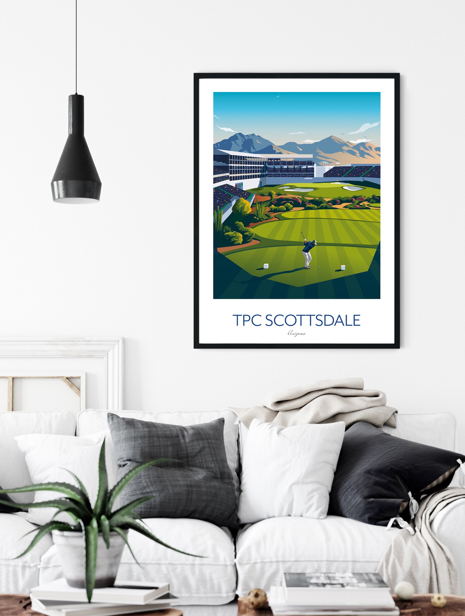 TPC Scottsdale Golf Print Arizona - WM Phoenix Open - Stadium Course ...