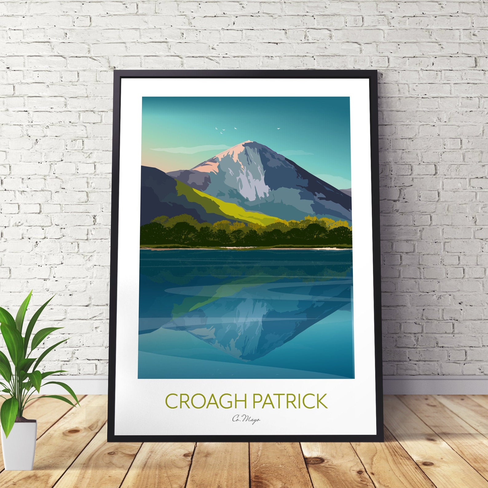 Croagh Patrick Print Mayo Ireland | Etsy UK