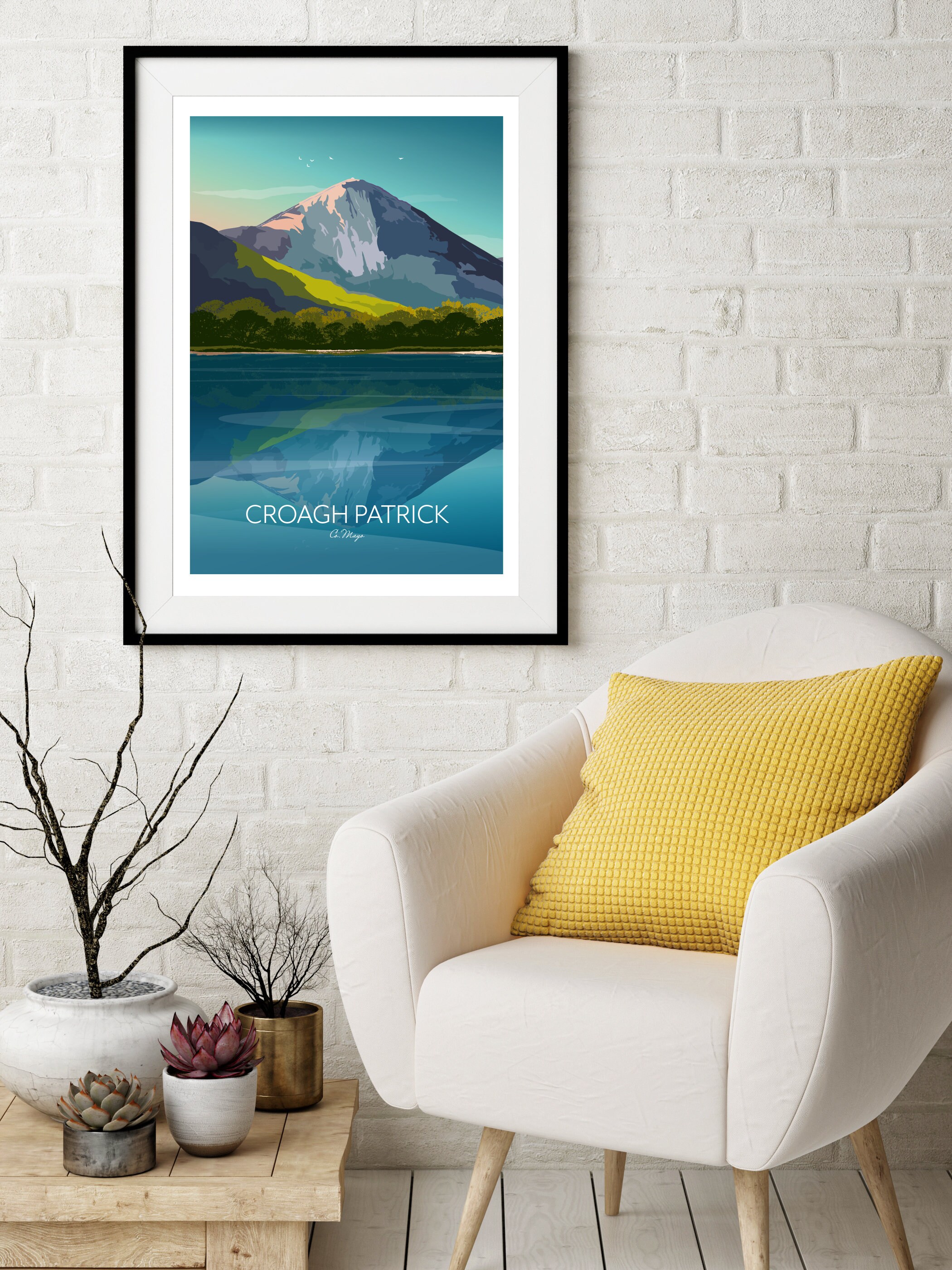 Ireland Print Croagh Patrick Westport Mayo - Etsy UK