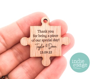 Thank You Puzzle Piece Thank You Gift Say Thanks in a Unique Way - Etsy
