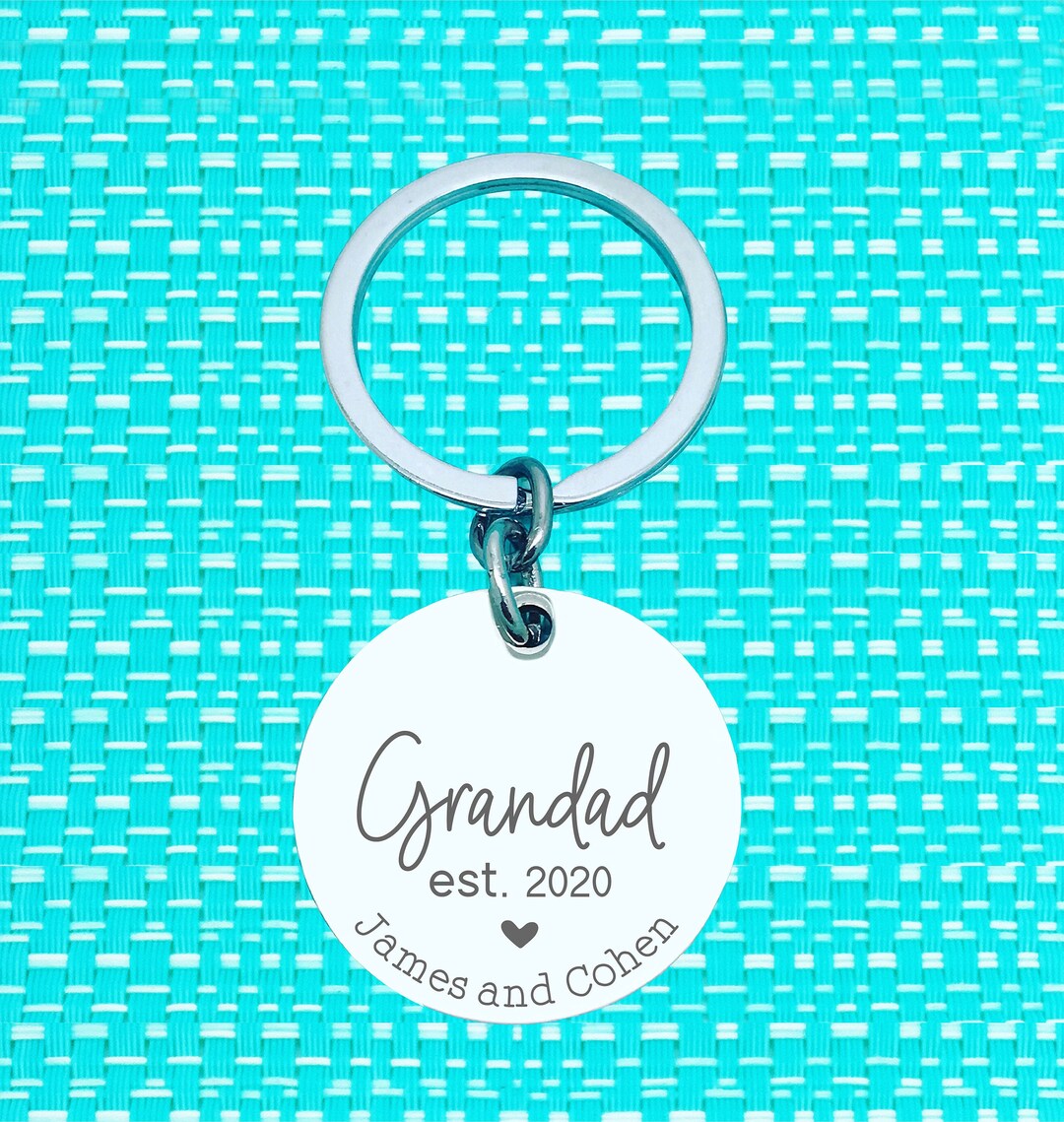 This Grandad Belongs to Keyring - Personalised Daddy Keychain - Gift ...