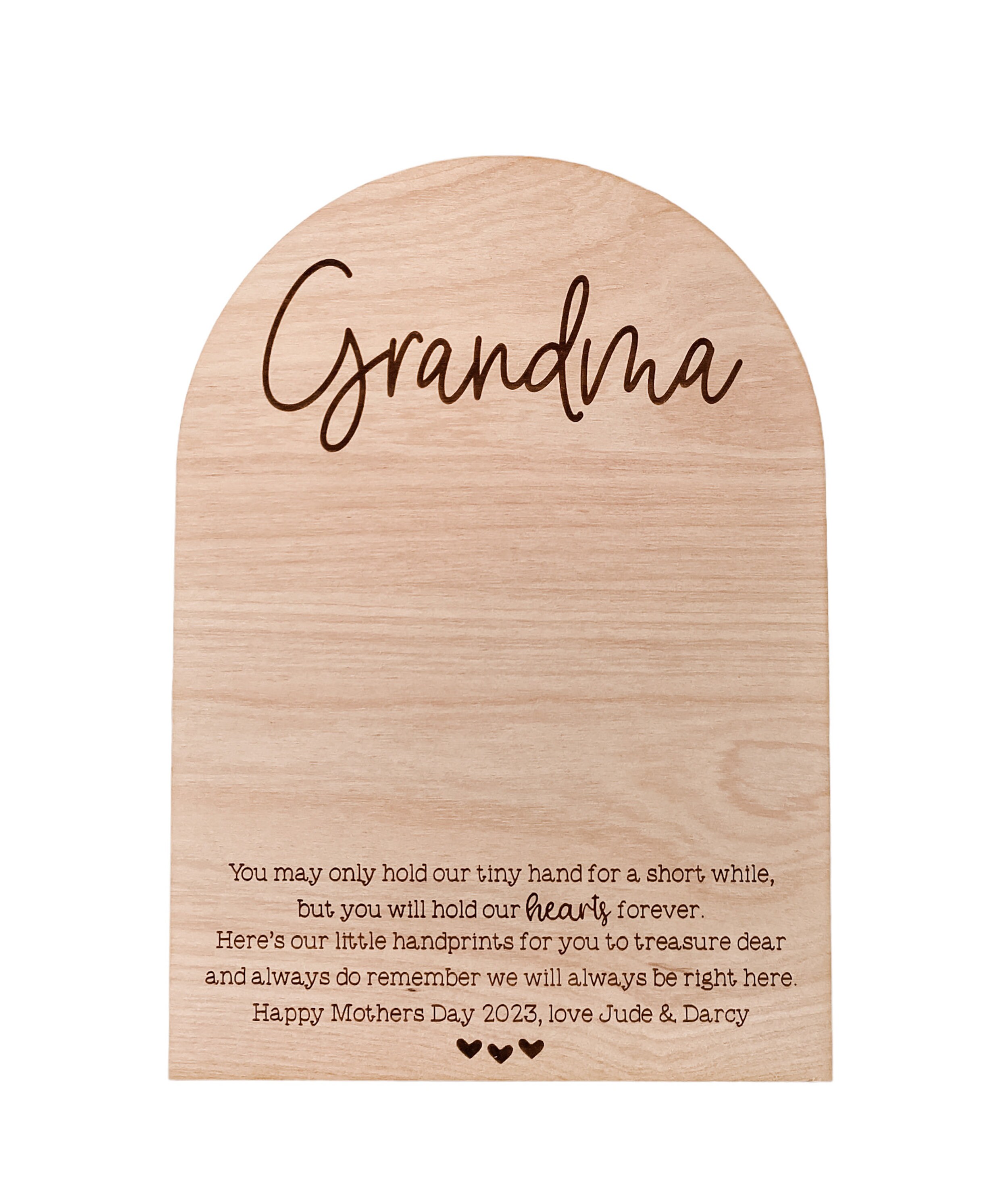 Personalised Hand Print Plaque for Mothers Day, Mothers Day Gift for ...