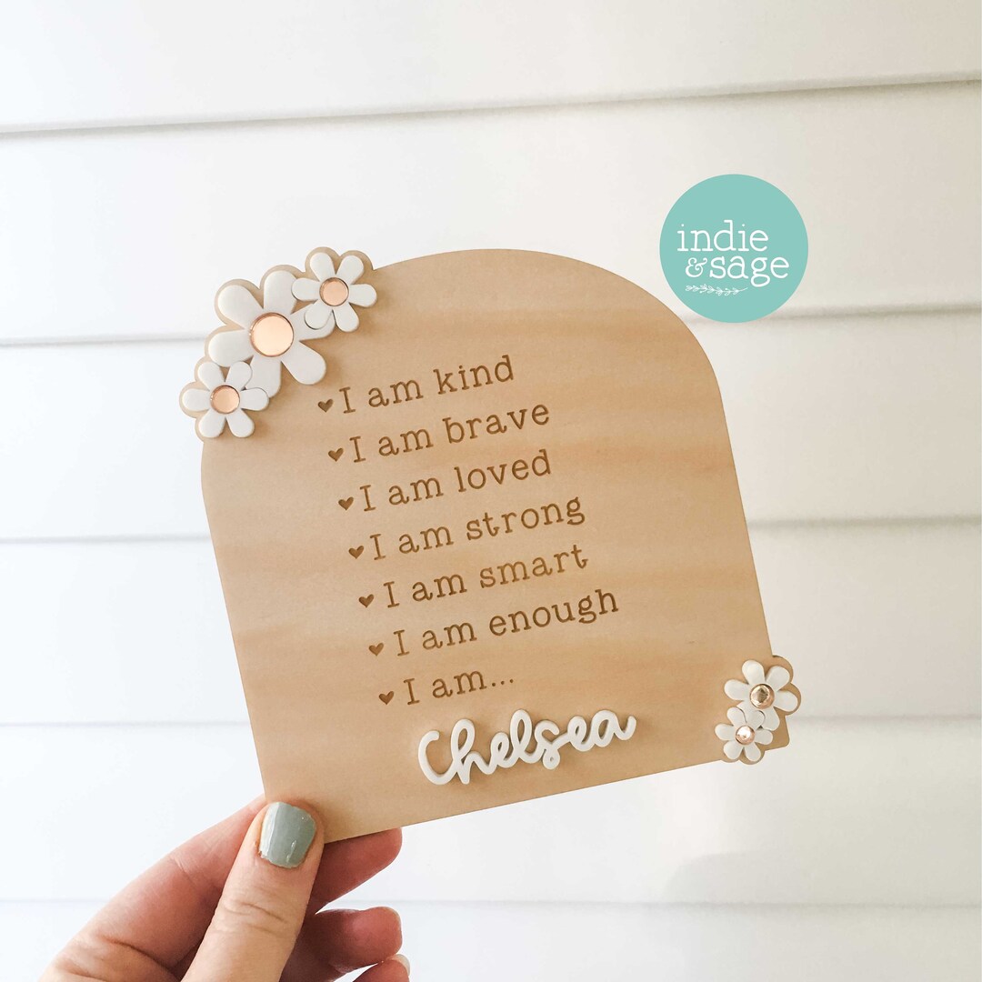 Daily Affirmation Plaque Personalised Daily Affirmation Print ...