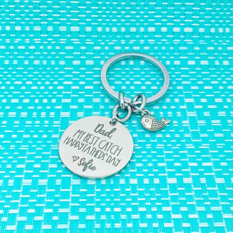 Dad My Best Catch Fathers Day Gift Fishing Personalised Dad - Etsy ...