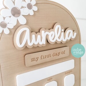 My First Day of Last Day of Personalised Laser Engraved Back to School ...
