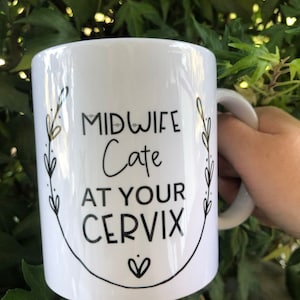 Personalised Midwife Gift, Midwife at Your Cervix, Customized Midwife ...