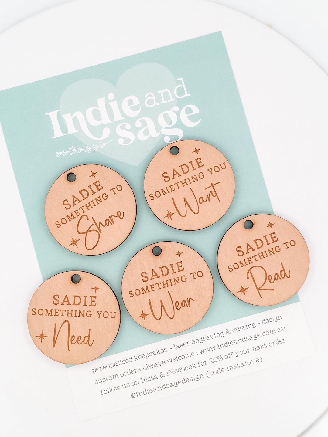 Personalised Mini Something Gift Tags, Christmas Gift Tags, Something ...